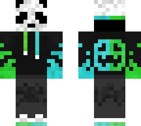 GREEN/BLUE panda | Minecraft Skin