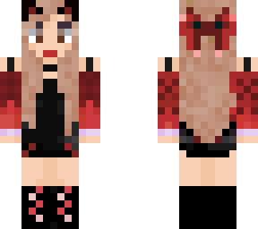 Hitte Red and Black | Minecraft Skin