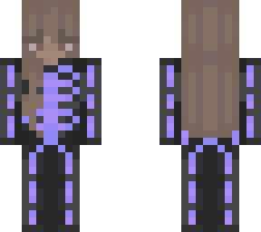 purple neon skeleton | Minecraft Skins
