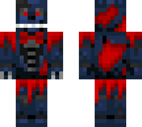 Red Afton's Virus Nightmare Bonnie | Minecraft Skin