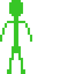 Alan Becker Green stick figure | Minecraft Skin