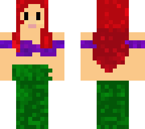 ariel mermaid princess little mermaid | Minecraft Skins