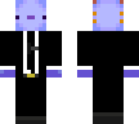 Axolotl in a suit | Minecraft Skin