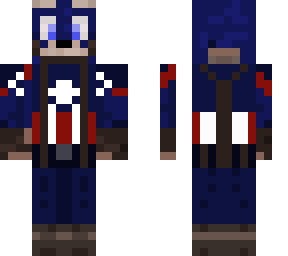 Captain america bear | Minecraft Skin
