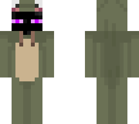 Enderman in a frog outfit | Minecraft Skin