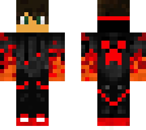 Fire Gamer Boy | Minecraft Skin