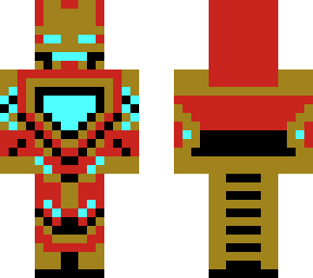 Iron Man outer layer skin v2 (better backside) | Minecraft Skin