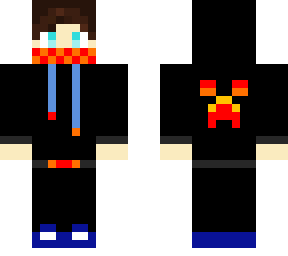 Normal Boy with Black Hoodie | Minecraft Skin