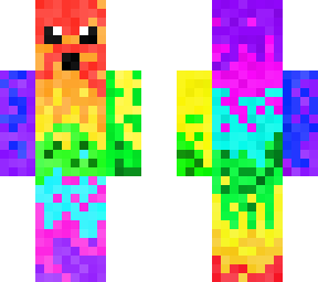Rainbow Slime Minecraft Skin