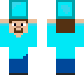 steve holding block | Minecraft Skins