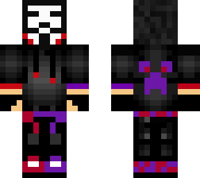 deadly purple hacker | Minecraft Skin