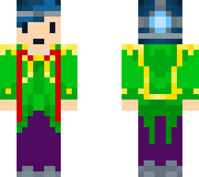 Ominous (wearing the Time Restoration helmet) | Minecraft Skin