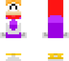 Rayman with his hood on | Minecraft Skin