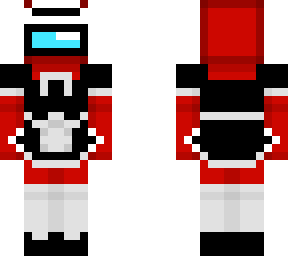 Red amongus maid | Minecraft Skin