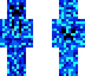 blue creeper | Minecraft Skin