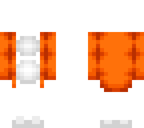 OB - White Fit w/ Orange Pumpkin Coat | Minecraft Skin