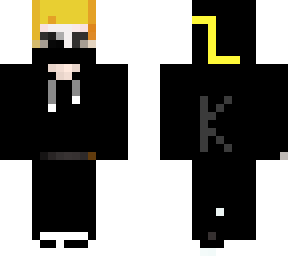 Zenitsu With Ken Hoodie | Minecraft Skin