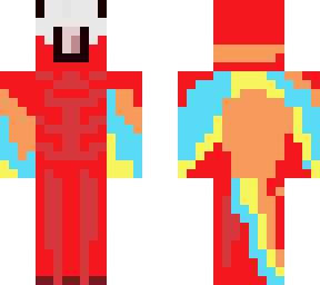 scarlet Macaw | Minecraft Skin