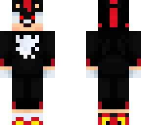 shadow the hedgehog | Minecraft Skin