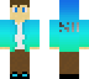 XII Blue/Green Hoodie | Minecraft Skin