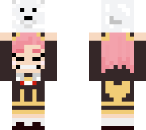 Anya Forger Holding Bond | Minecraft Skin