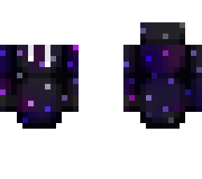 Black and Purple Confetti Hoodie Outfit Base | Minecraft Skin