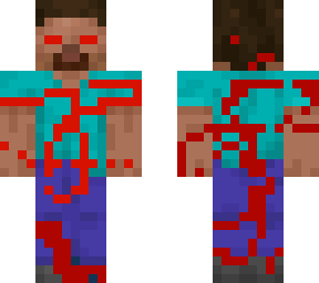 blood steve | Minecraft Skins
