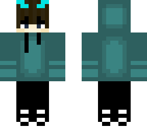 cyan boy w/ jacket | Minecraft Skin