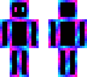 Pink Purple and Cyan RBG | Minecraft Skin