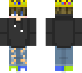 Technoblade's Crown on Teen Boy | Minecraft Skin