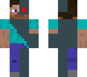 cyborg steve | Minecraft Skins