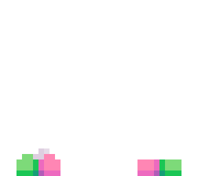 Pink & green shoes | Minecraft Skin