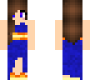 Vestido elegante azul | Minecraft Skin