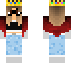 Crown and crop top | Minecraft Skin