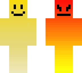 Dual Expression/emotion Guy - Gradiented | Minecraft Skin