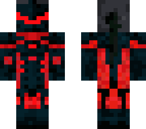 Genji red carbon fiber version | Minecraft Skin