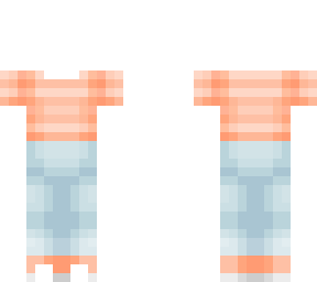 Subtle Stripes Outfit Base Peach | Minecraft Skin