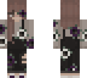 Floral Overall Ace Pride (subtle) | Minecraft Skin