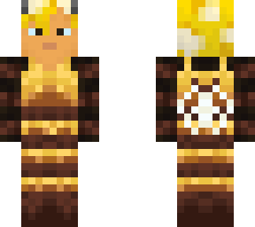 Moobloom Girl In Bee Costume | Minecraft Skin