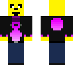 Neon Purple Vr GlitchyZGlitchy (Default Smail) | Minecraft Skin