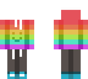 Rainbow Hoodie Base | Minecraft Skin