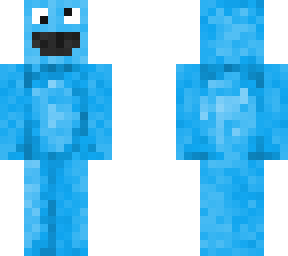 Cookie Monster - Hidden Frown | Minecraft Skin