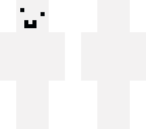 Fully white with smiley face | Minecraft Skin