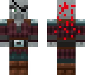 pillager captin shot in the head | Minecraft Skin