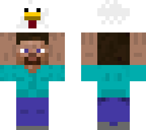 steve holding Chicken | Minecraft Skin