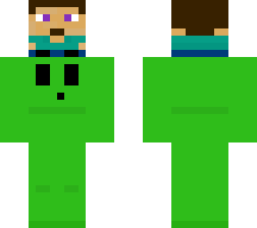 Alien cargando a Steve | Minecraft Skin