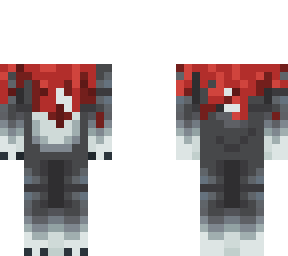 Decapitated gray wolf | Minecraft Skin