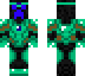 Blue creeper knight | Minecraft Skin