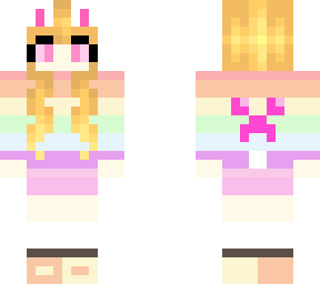 Cute Bunny Girl | Minecraft Skin