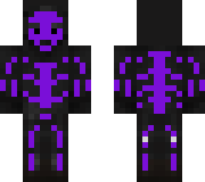purple skull trooper | Minecraft Skins